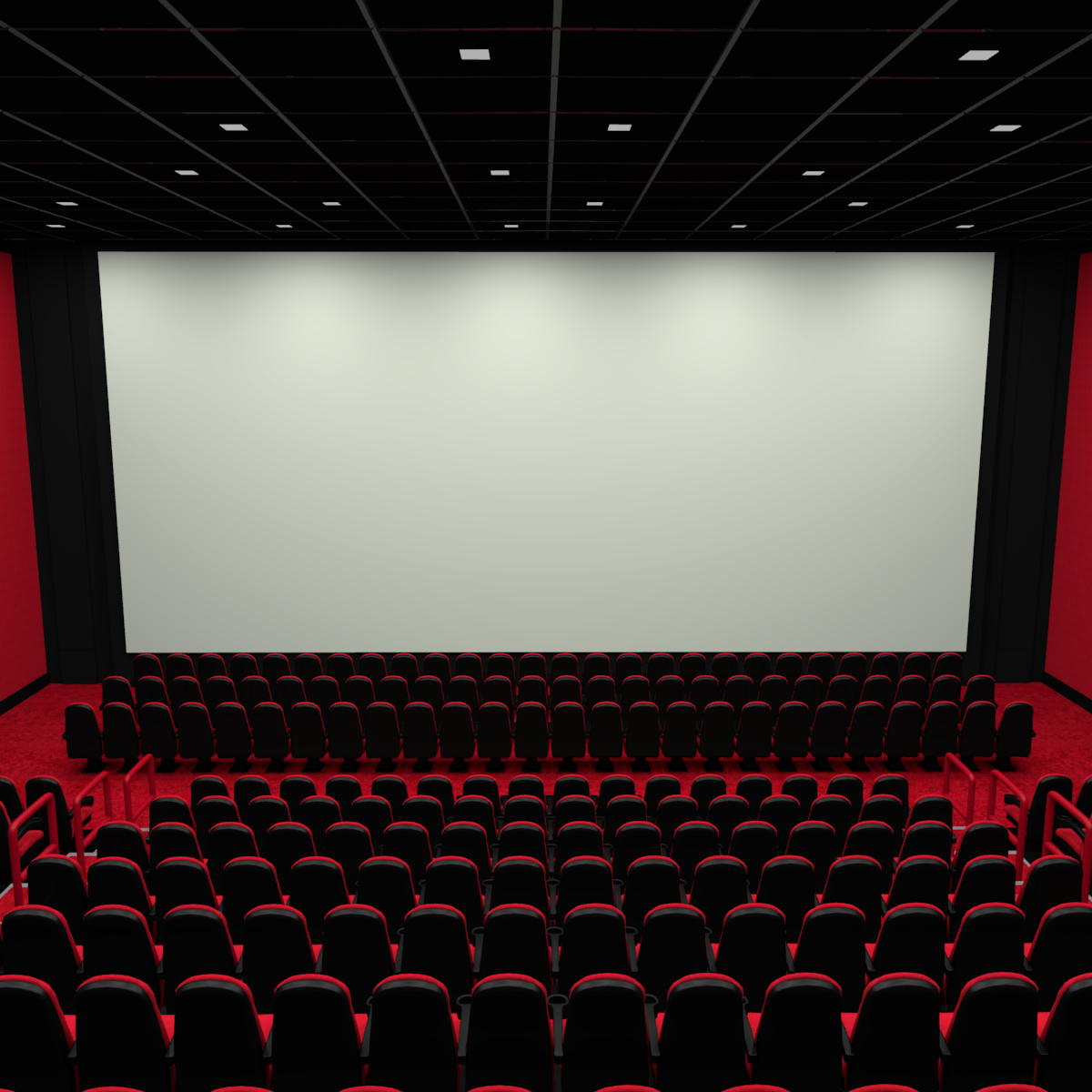 3d model of movie theater