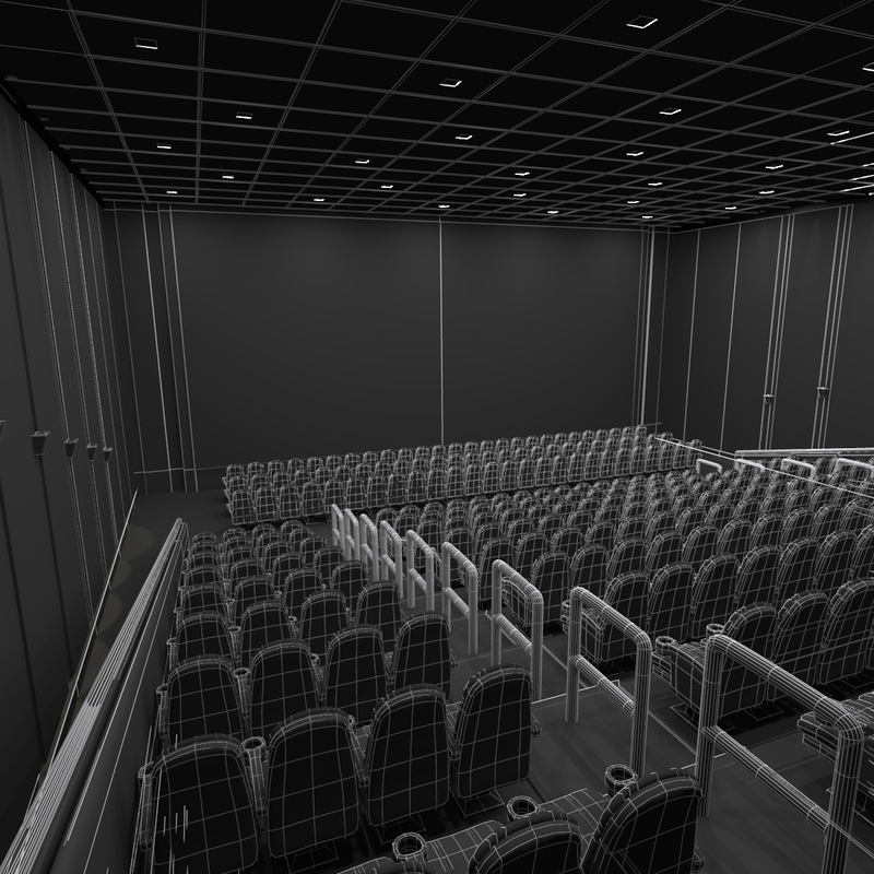 3d model of movie theater