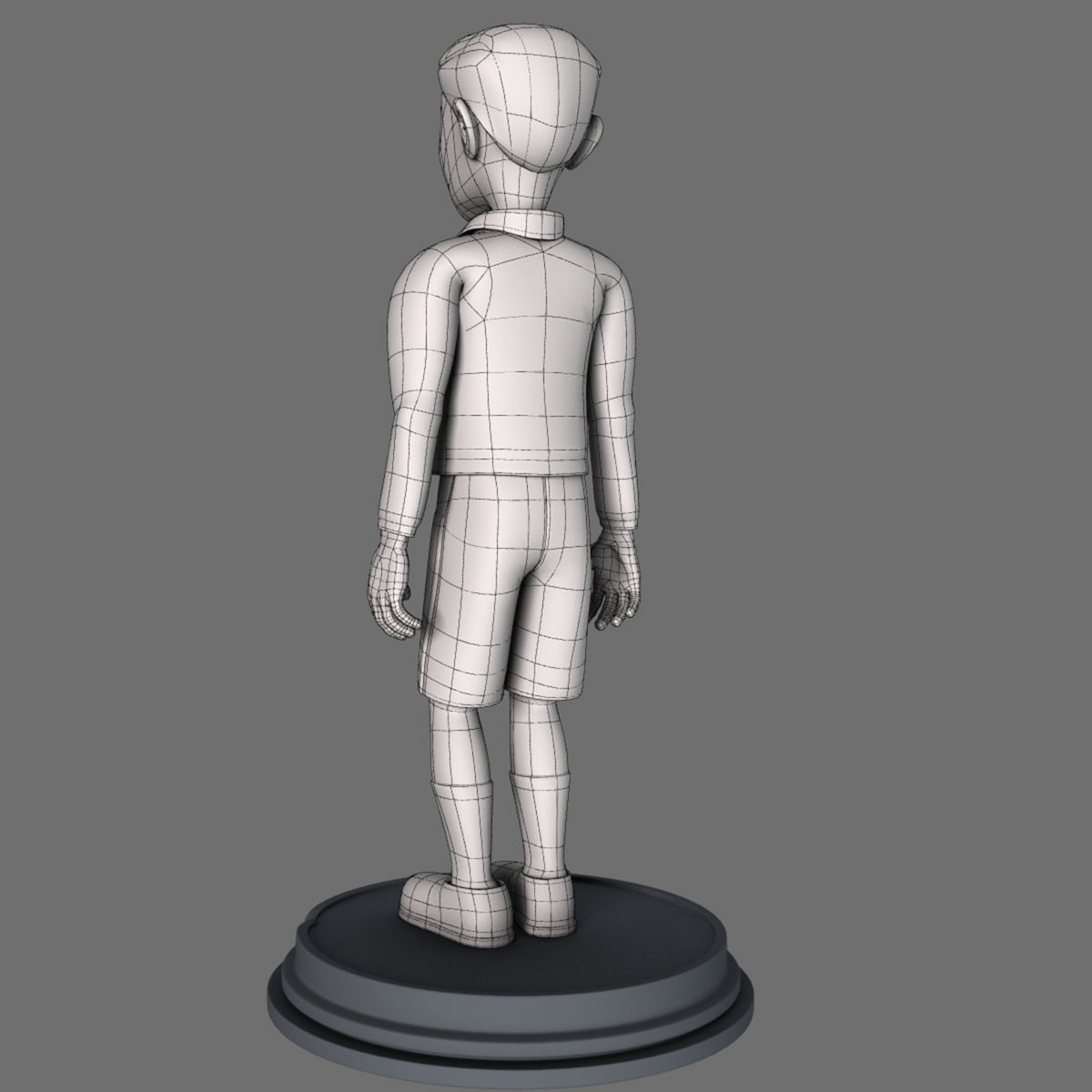 3d young man model