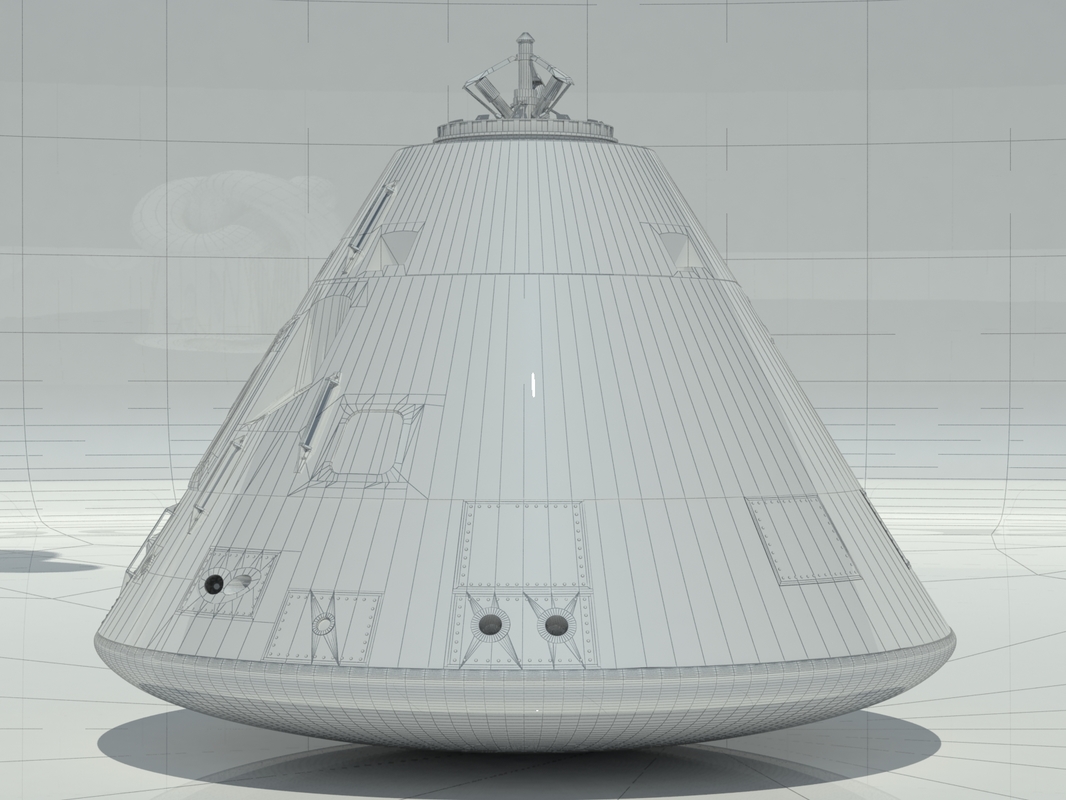3d Apollo Command Module Model
