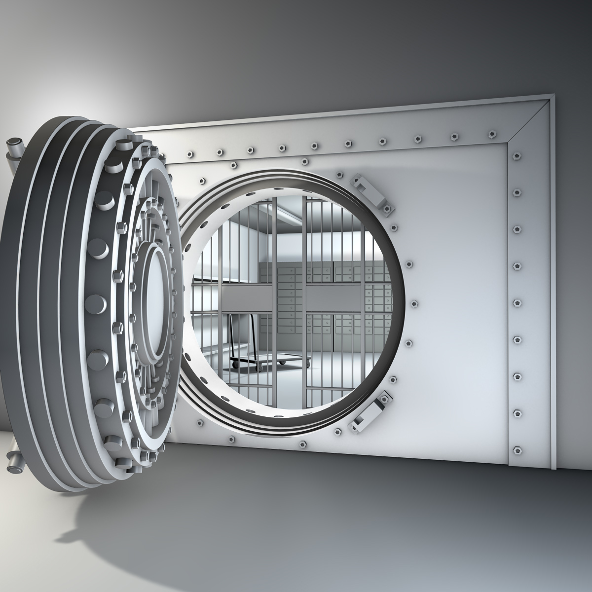 3d model bank vault