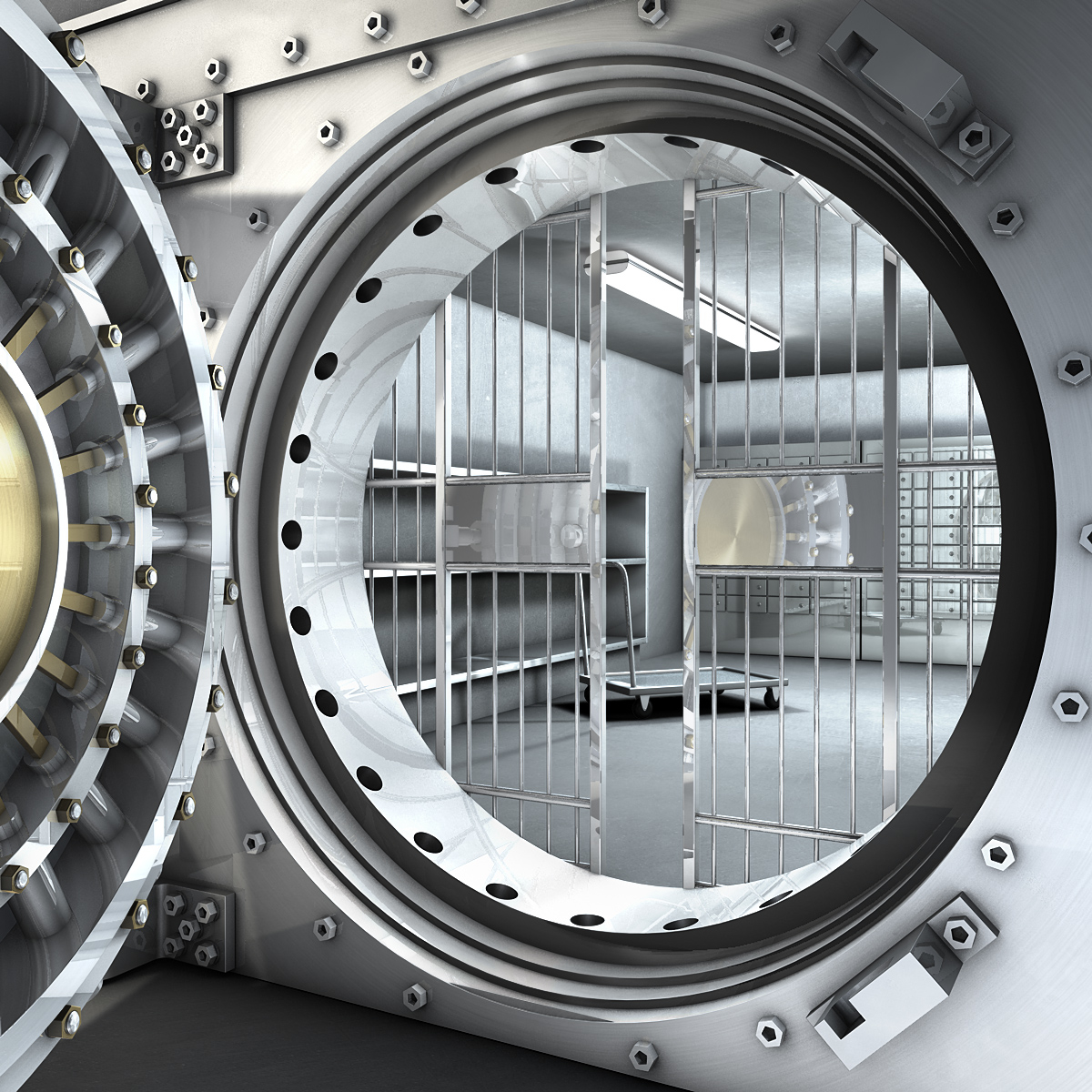 3d model bank vault