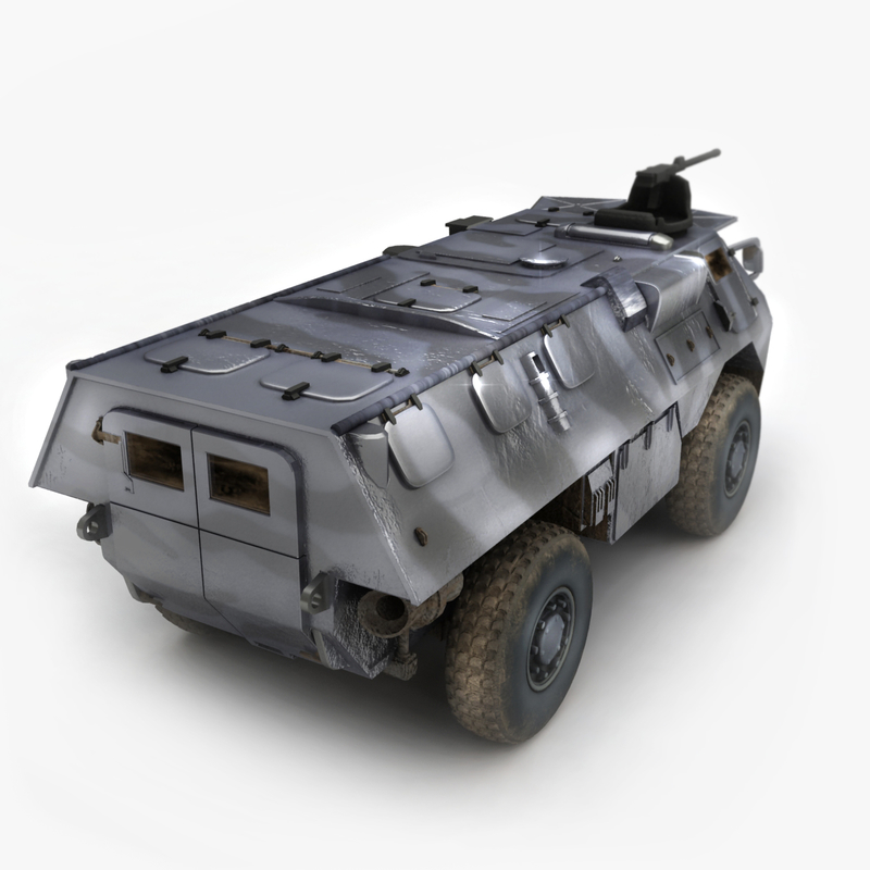 3d model asv military transport