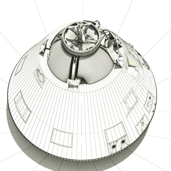 3d Apollo Command Module Model
