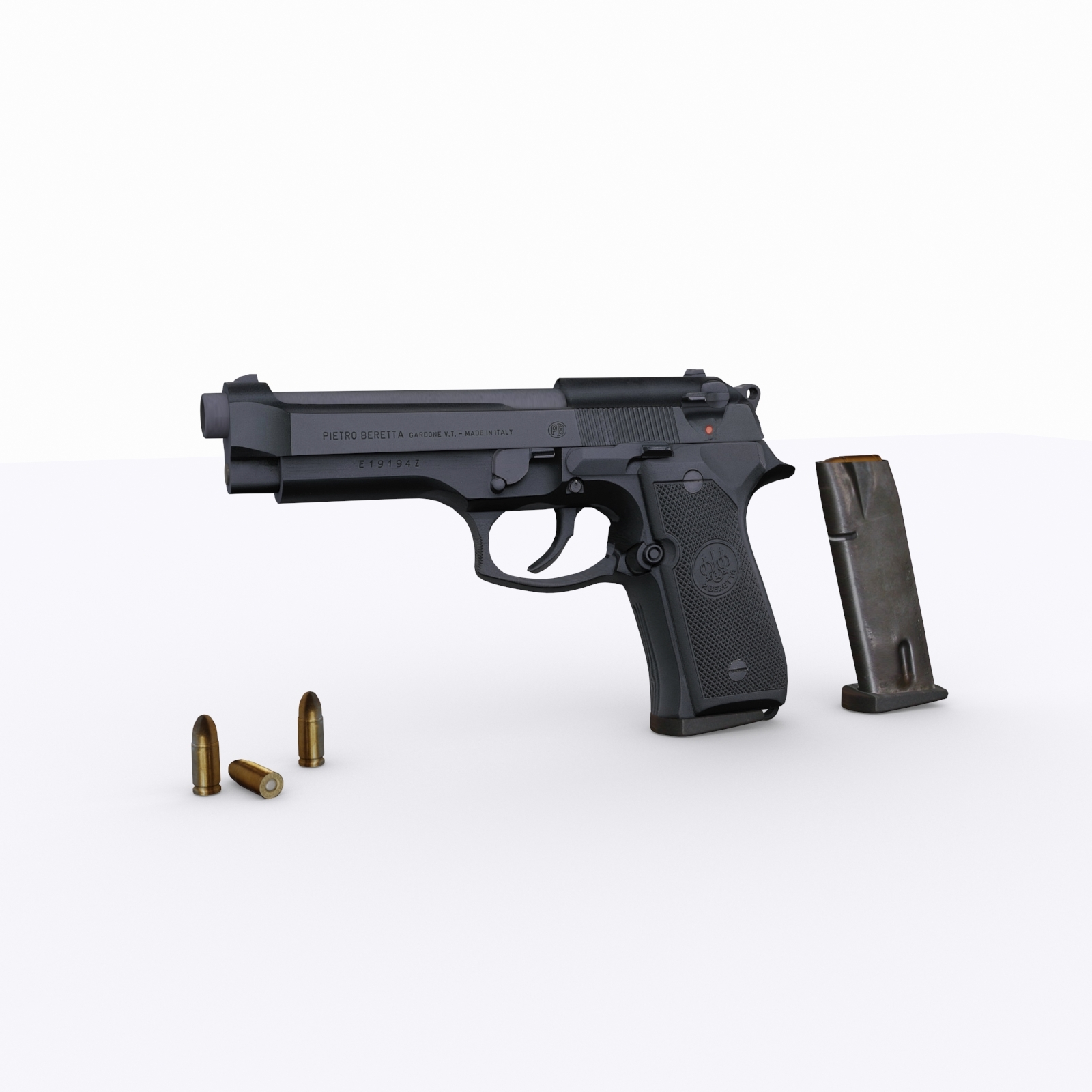 beretta m9 3d model