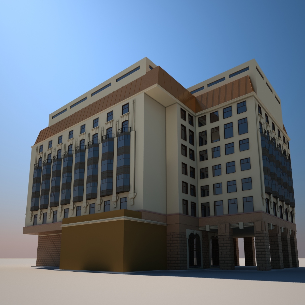 3d model marriott hotel