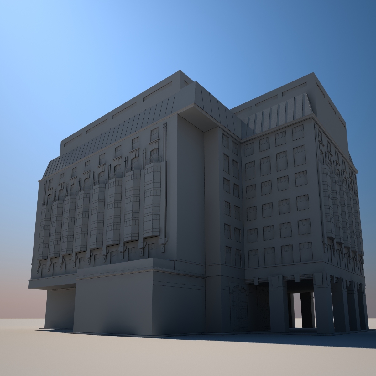 3d model marriott hotel