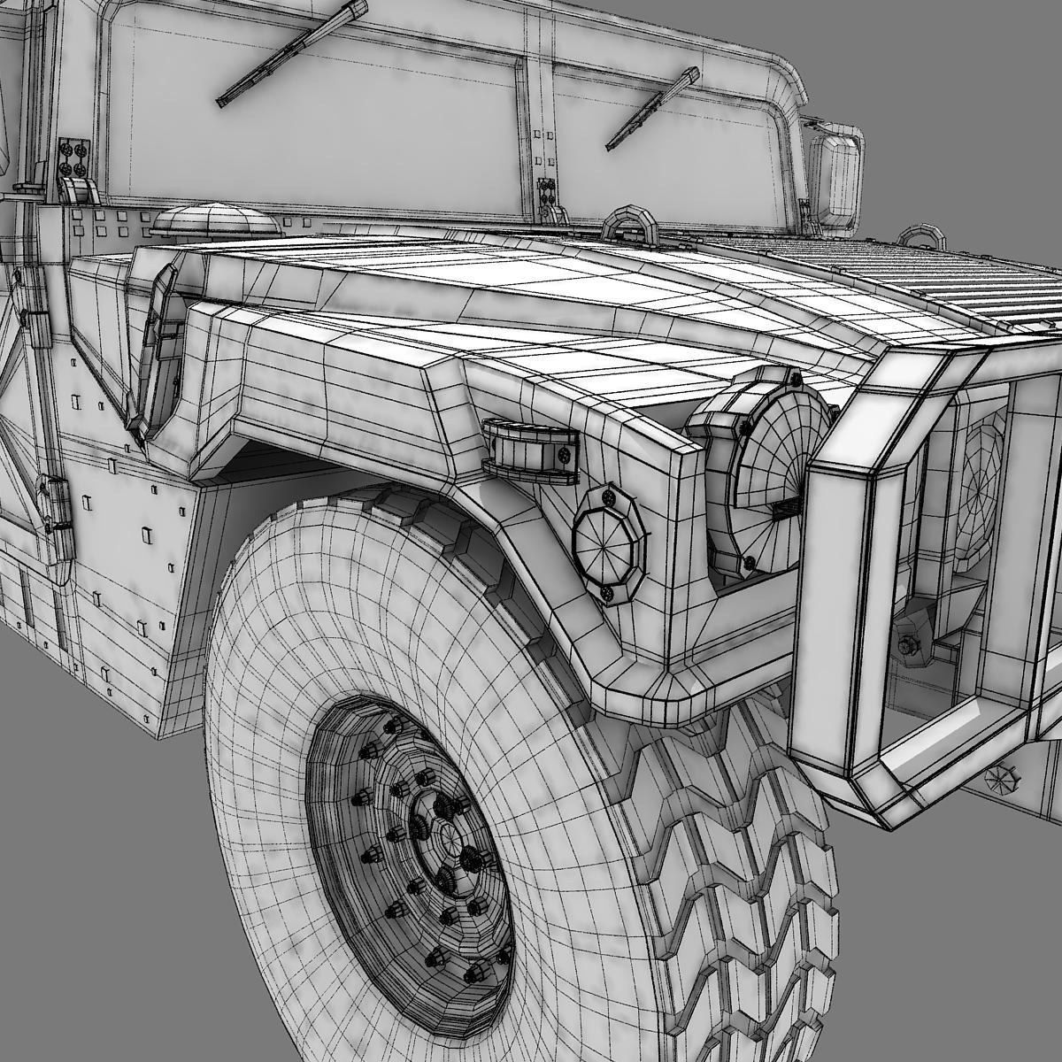 humvee hmmwv 3d max