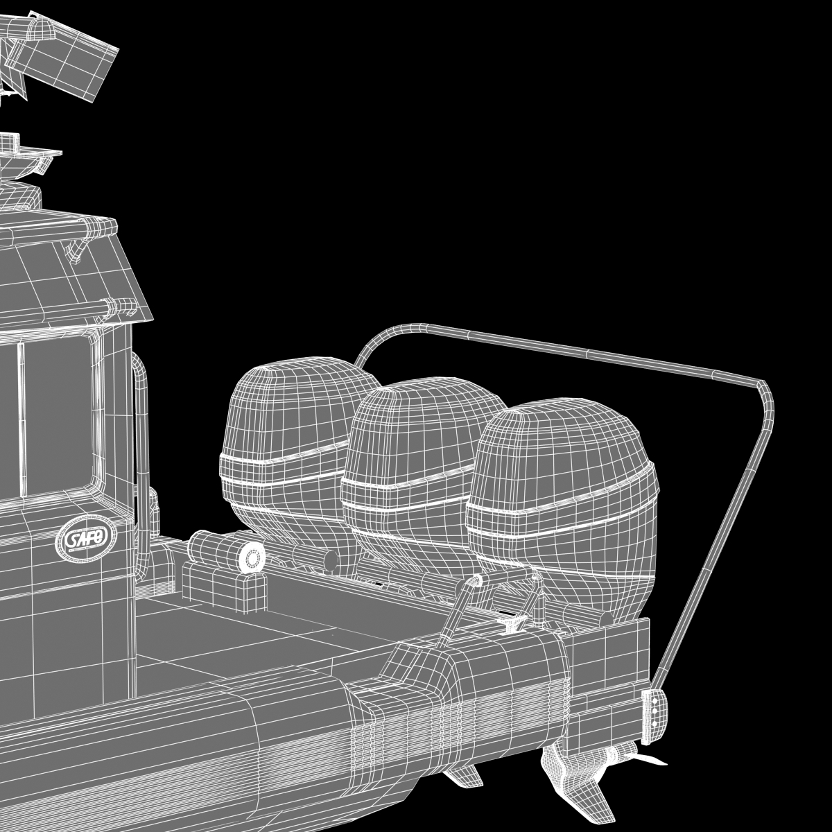 3d interceptor class safe boat model