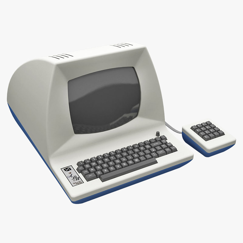 retro terminal adm 3a 3d max