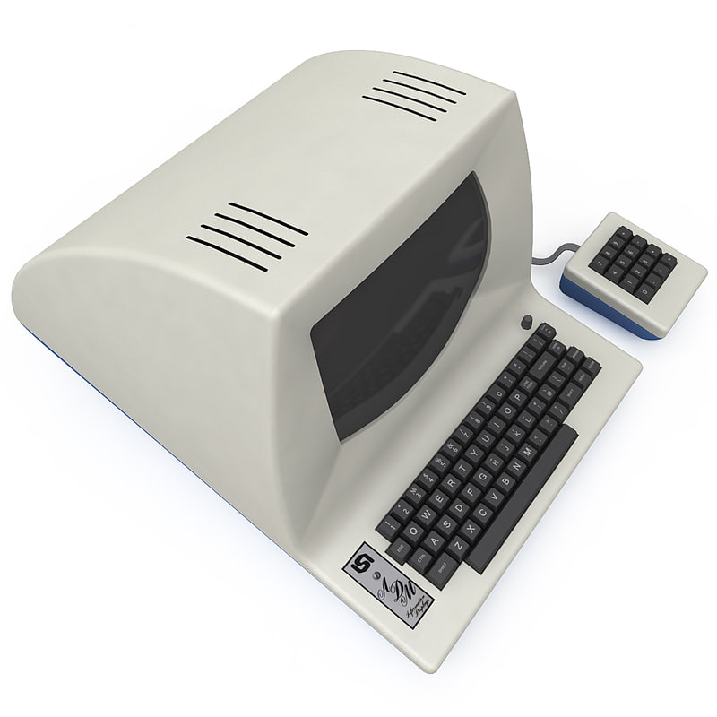 retro terminal adm 3a 3d max