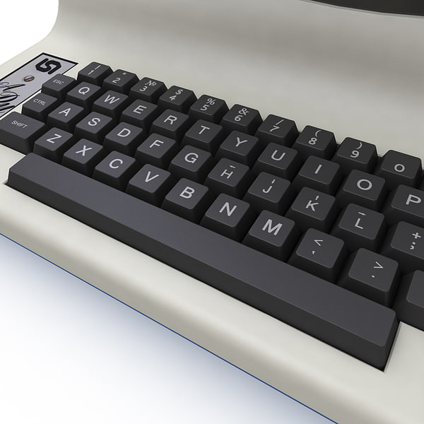 retro terminal adm 3a 3d max