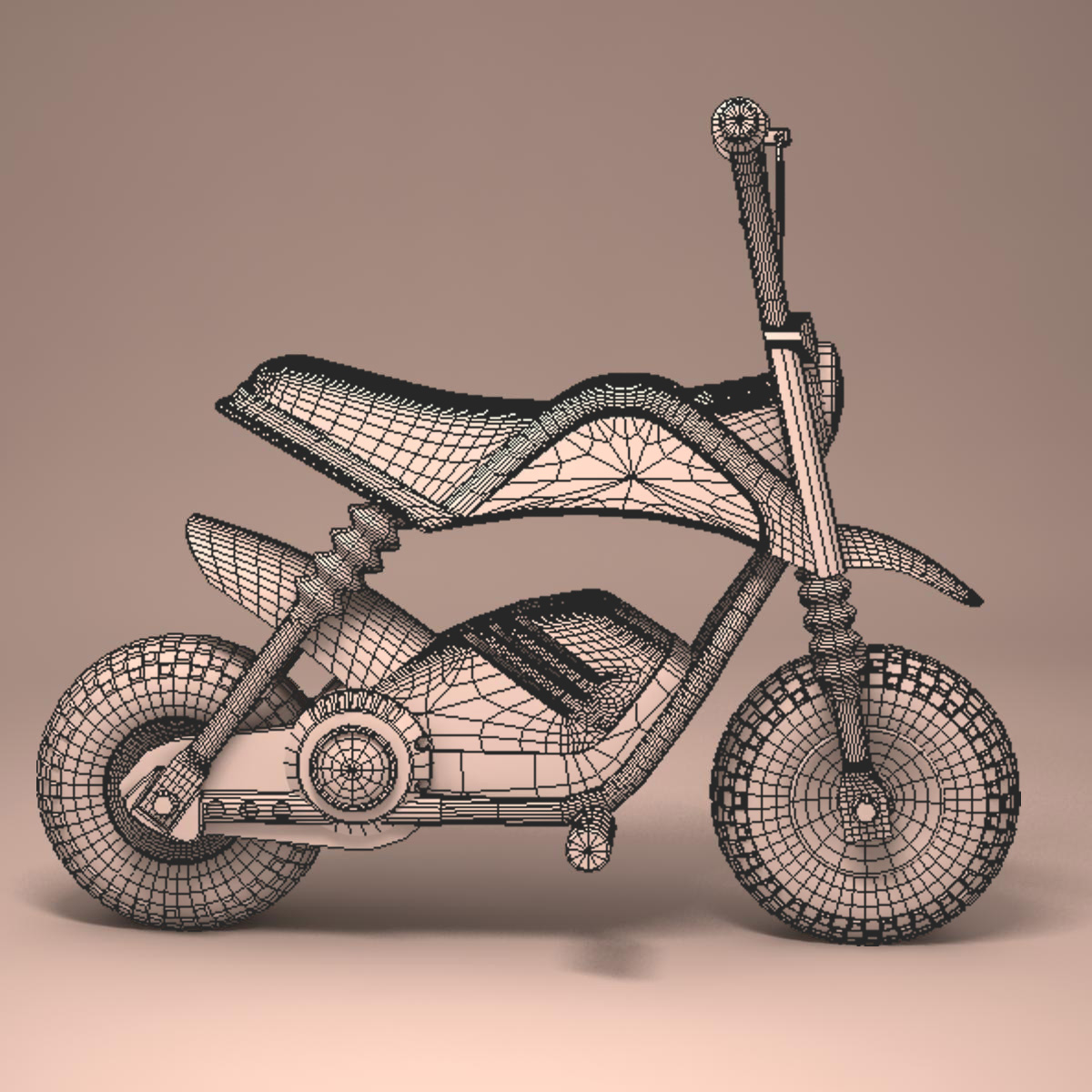 electric bike 3d model