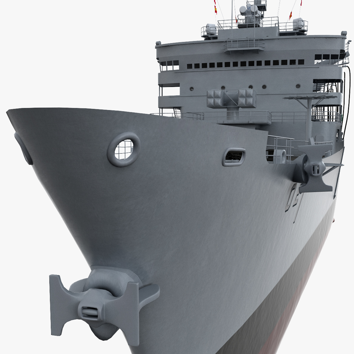 uss support ship sacramento 3d max