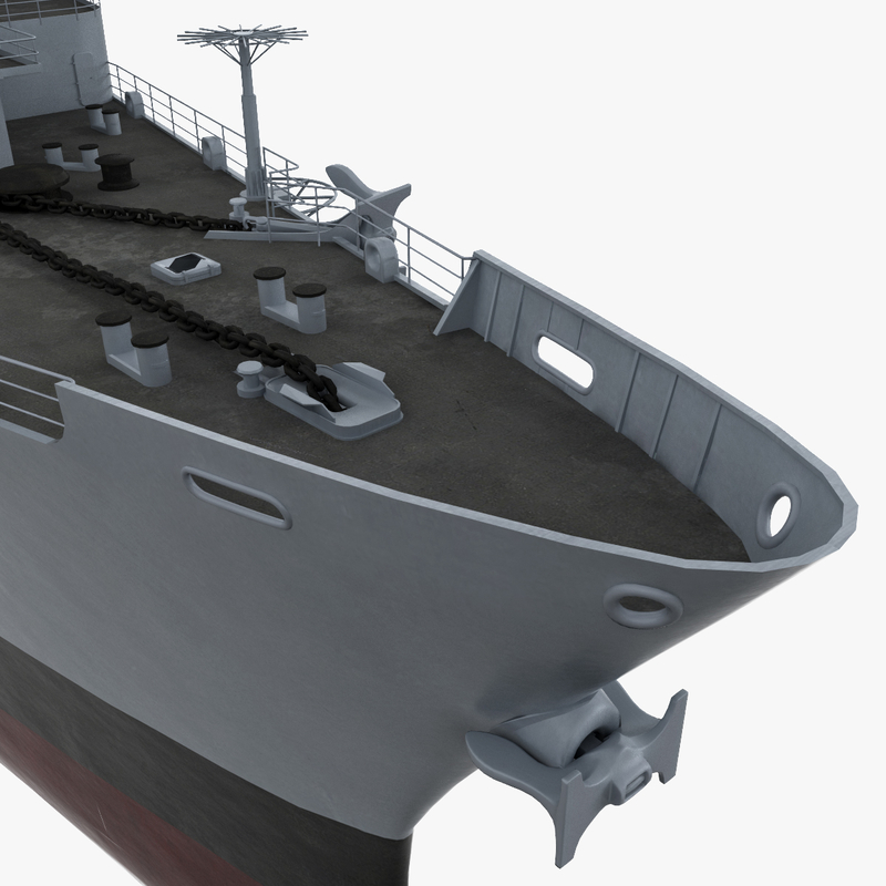 uss support ship sacramento 3d max