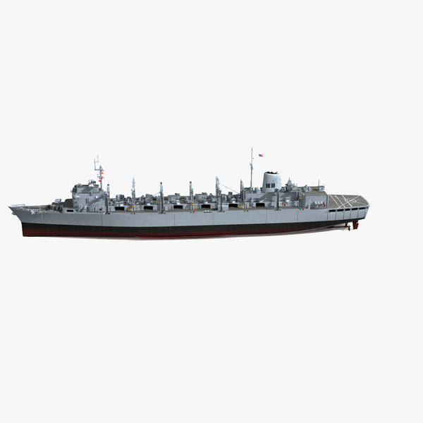 uss support ship sacramento 3d max