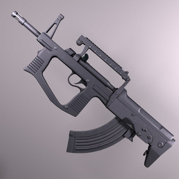 assault rifle a-91 russia 3d max
