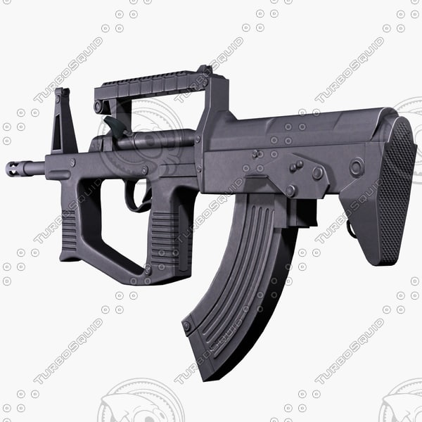 assault rifle a-91 russia 3d max