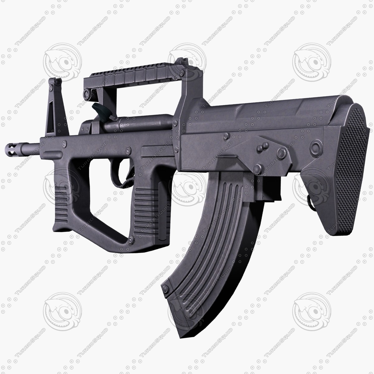 assault rifle a-91 russia 3d max