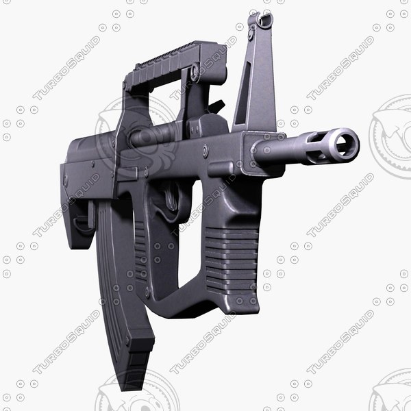 assault rifle a-91 russia 3d max
