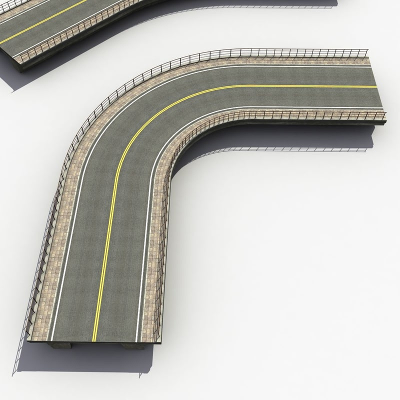 road set modelled 3d model