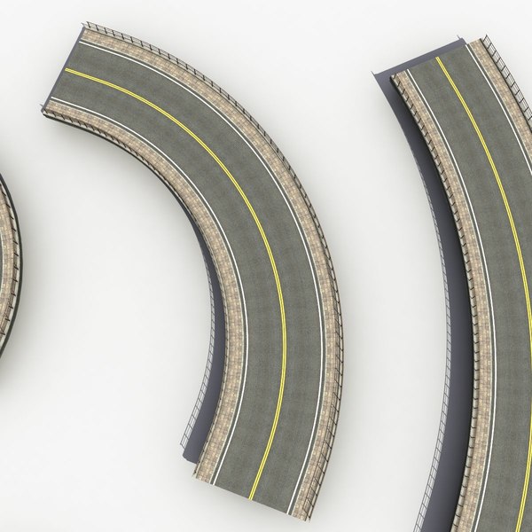 road set modelled 3d model