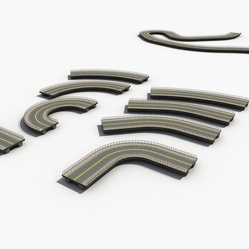 road set modelled 3d model