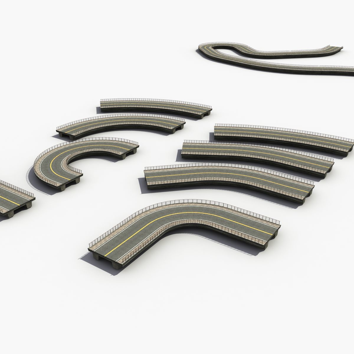 road set modelled 3d model