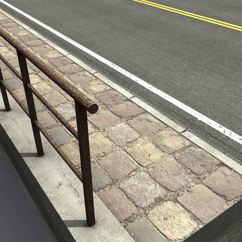 road set modelled 3d model