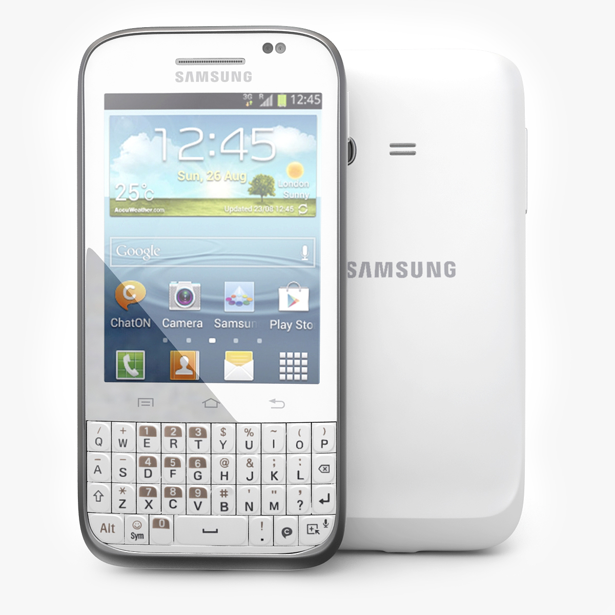 samsung galaxy chat b5330 3d model