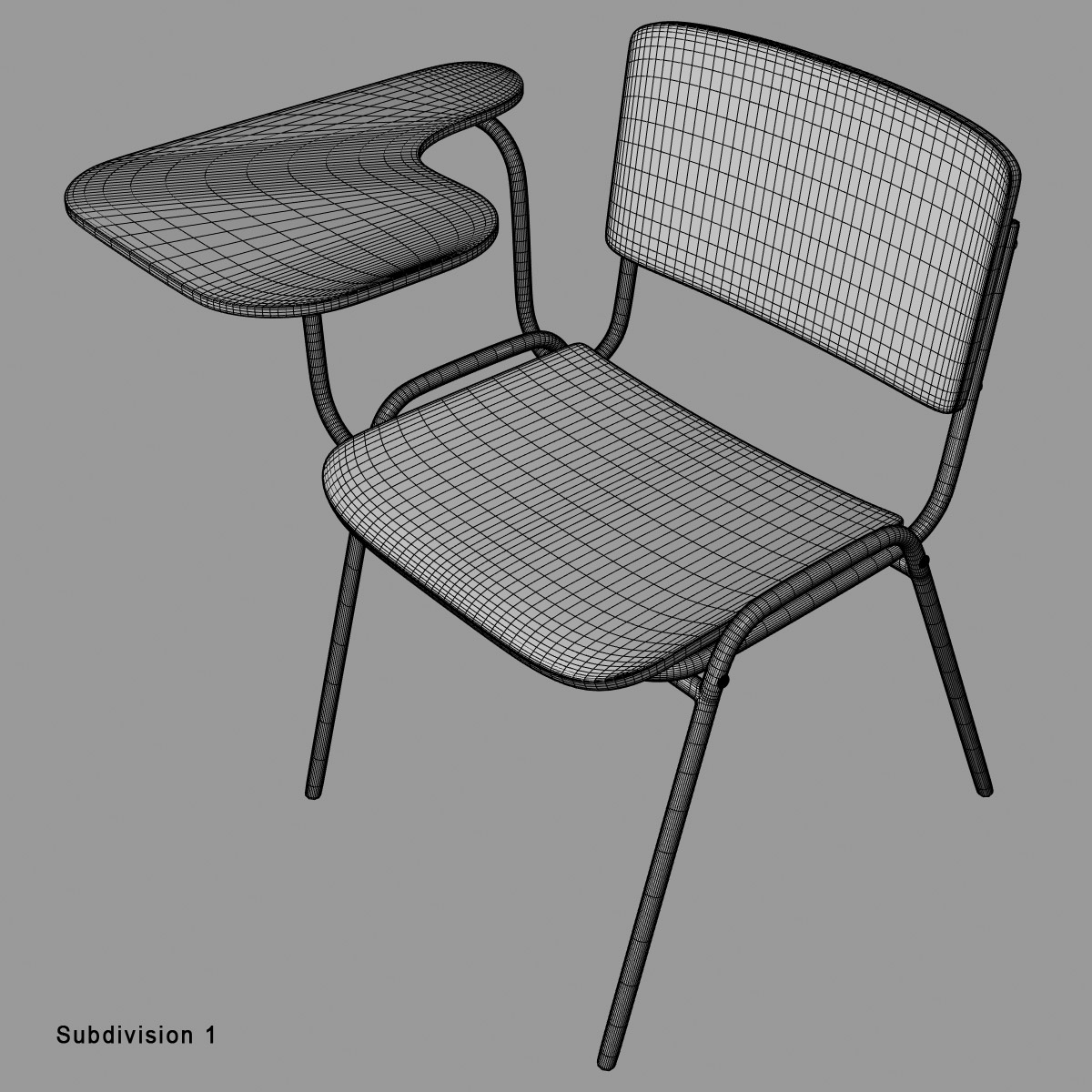 3ds max student chair