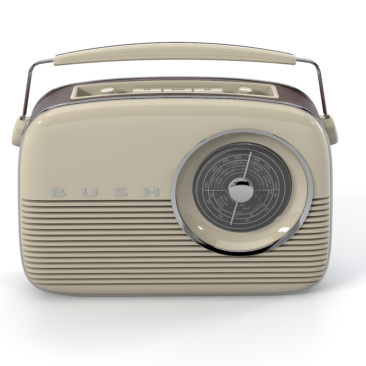 3ds max bush retro radio