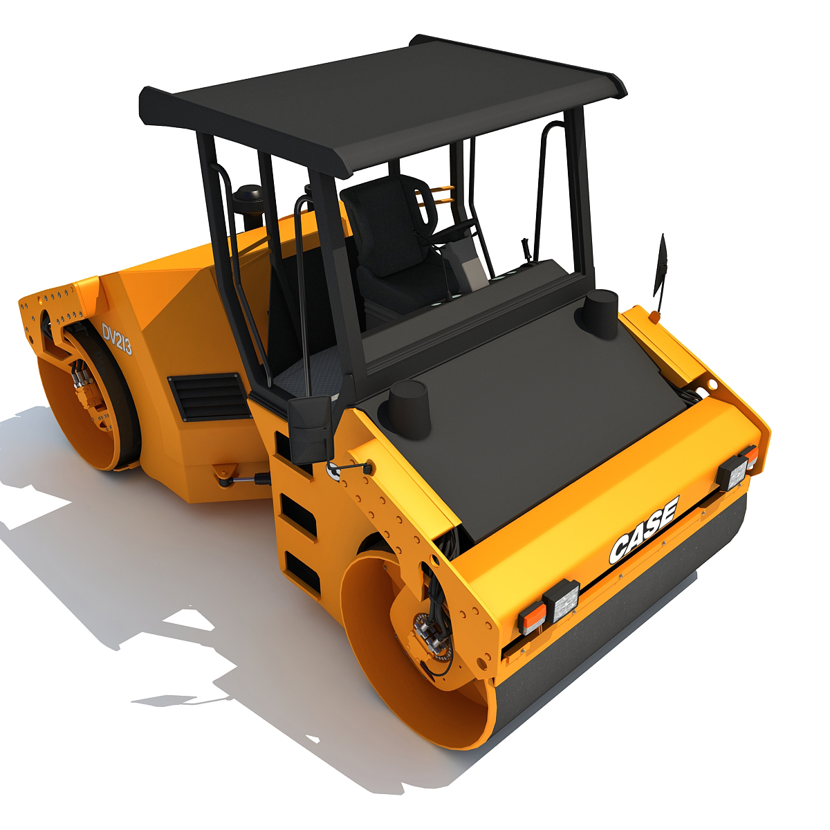asphalt compactor case 3d model