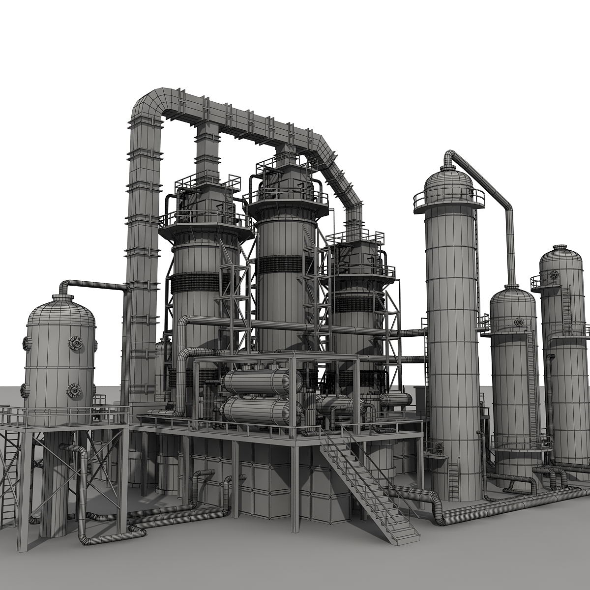 3d model refineries 1
