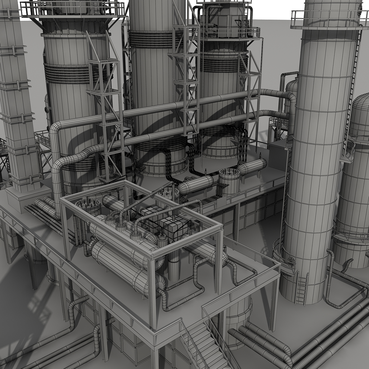 3d model refineries 1