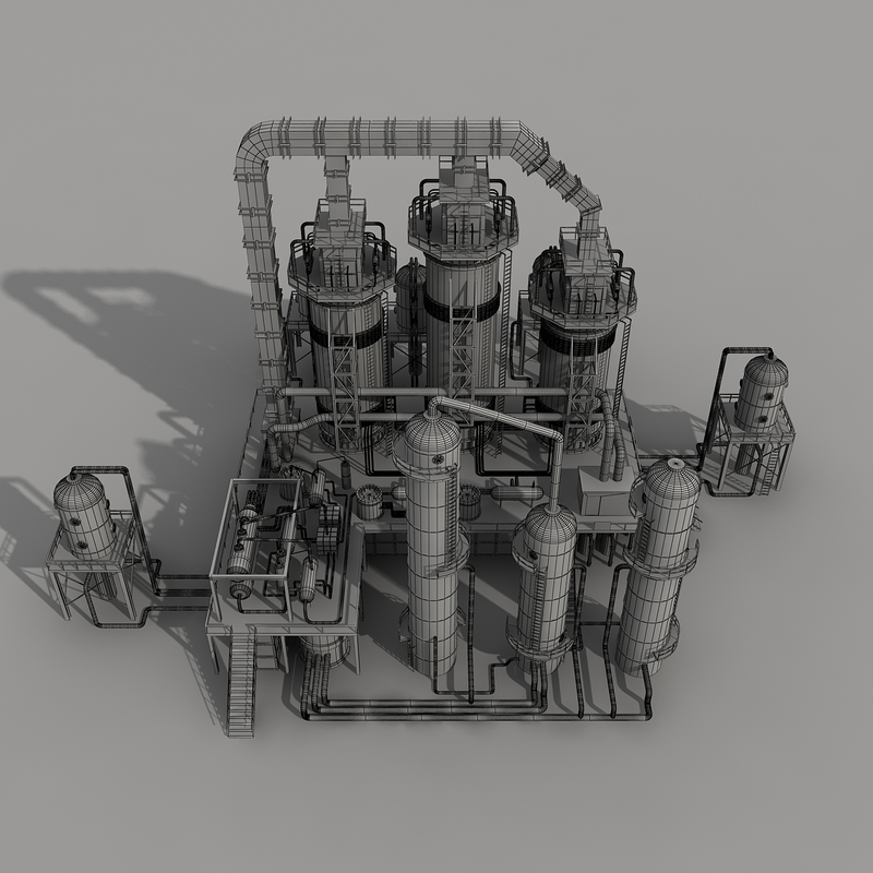 3d model refineries 1