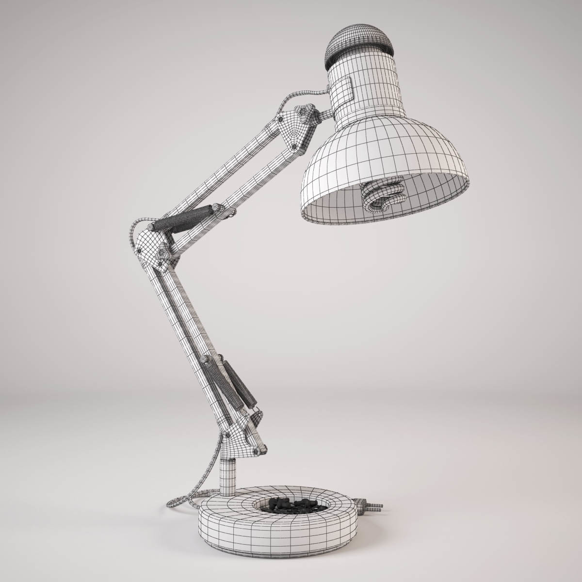 table lamp hinge bulb lighting 3d model