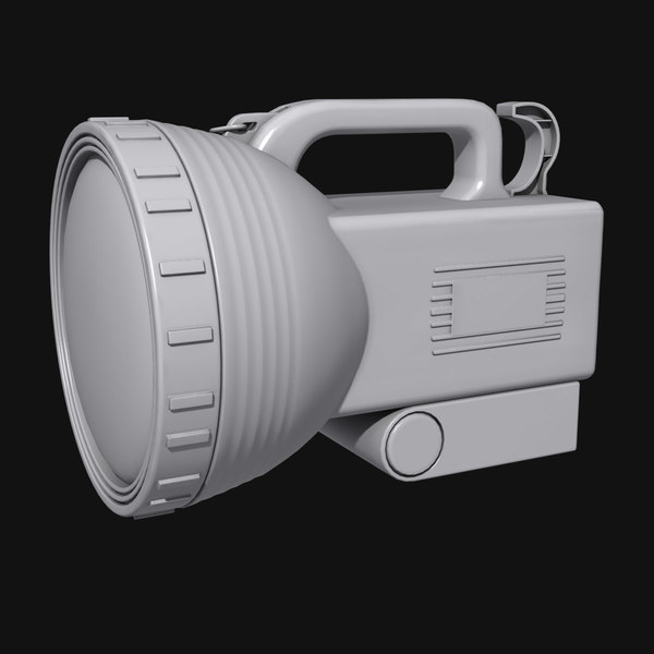3d model spotlight torch lighting