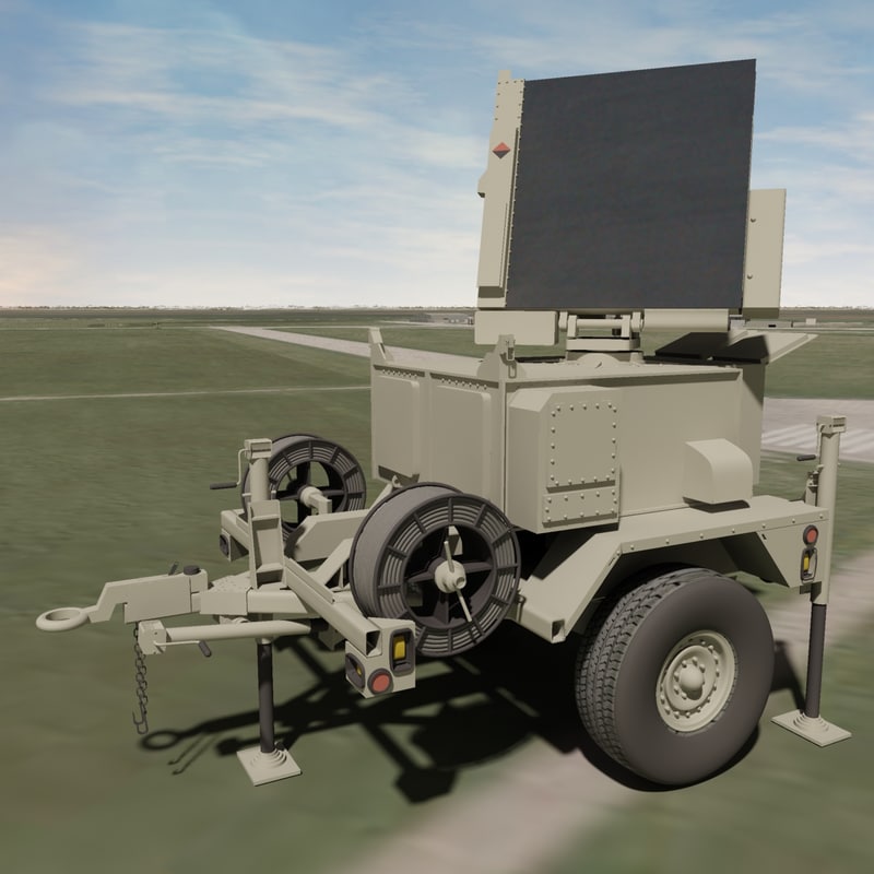 military raytheon mpq64 sentinel 3d max
