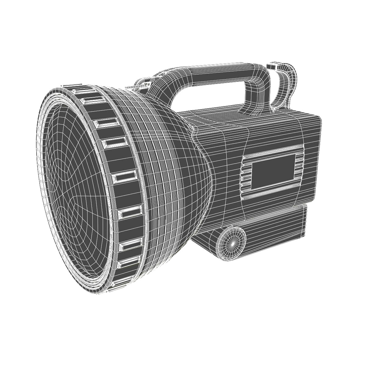3d model spotlight torch lighting