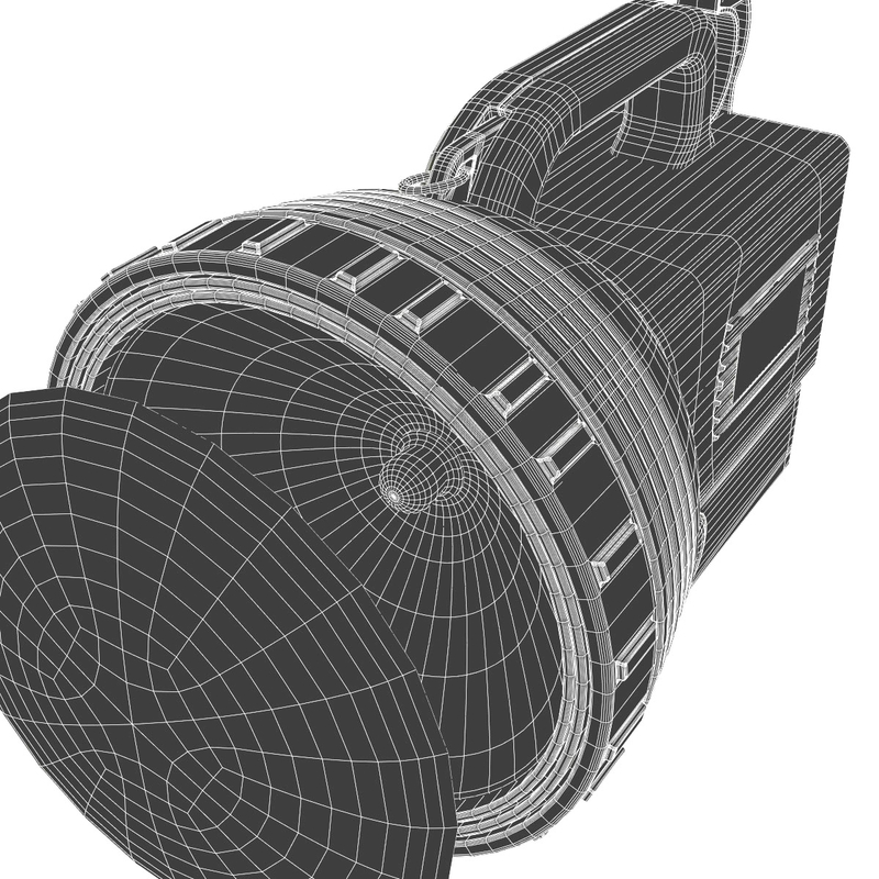 3d model spotlight torch lighting