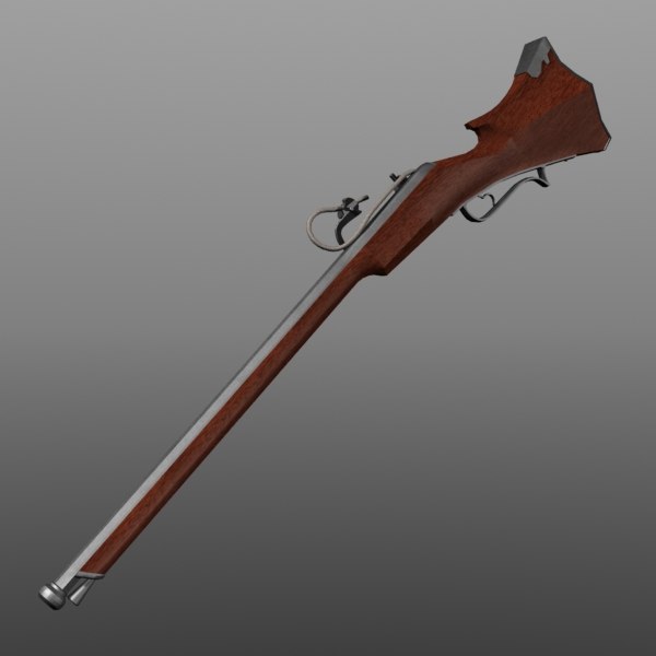 3ds max arquebus rifle gun