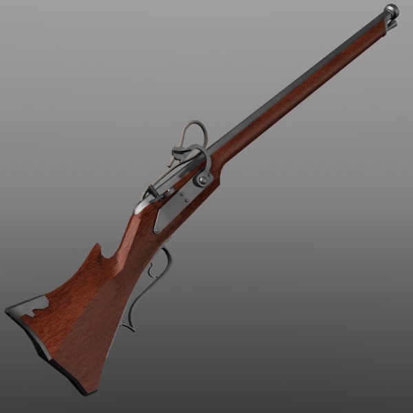 3ds max arquebus rifle gun