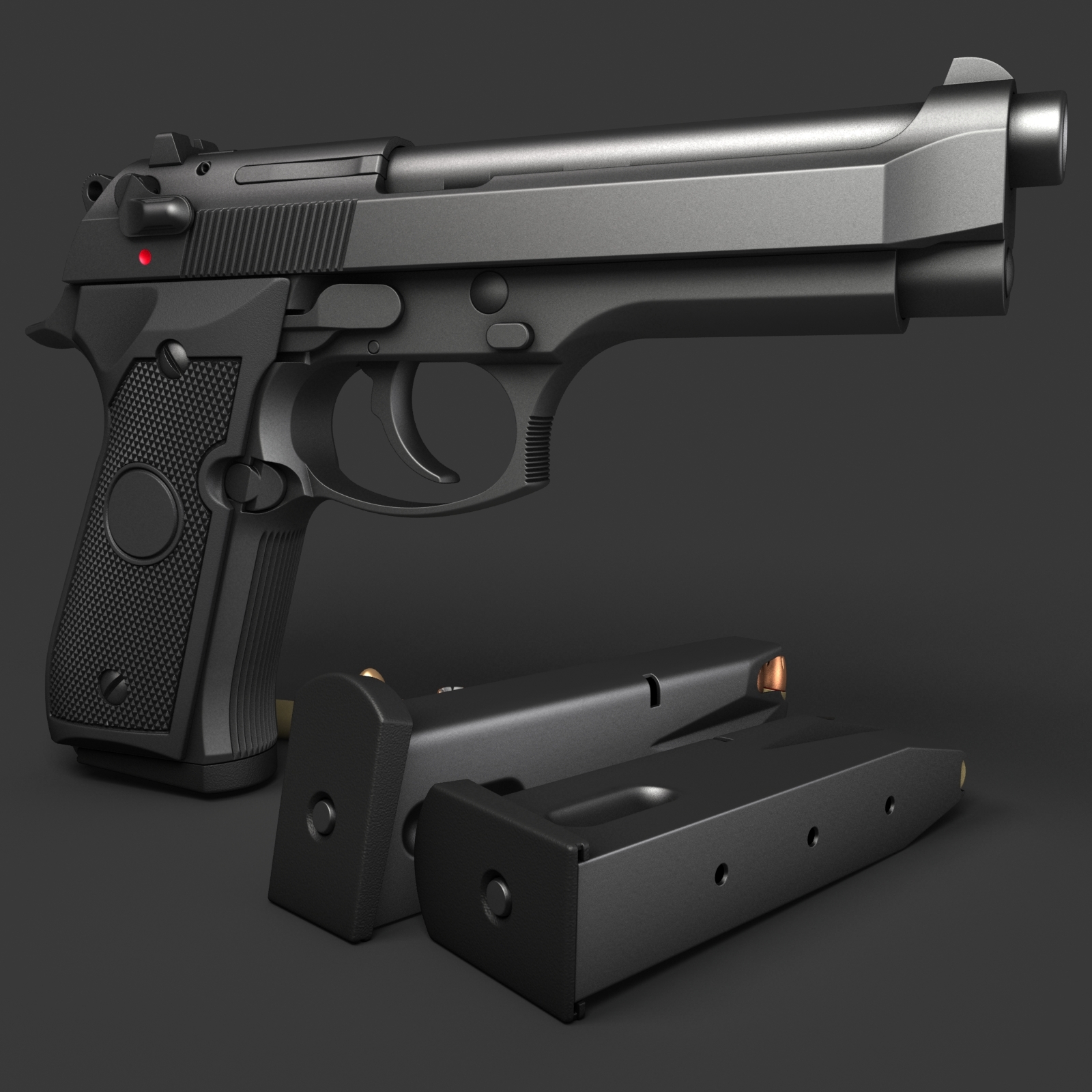 beretta pistols 92fs 3d max