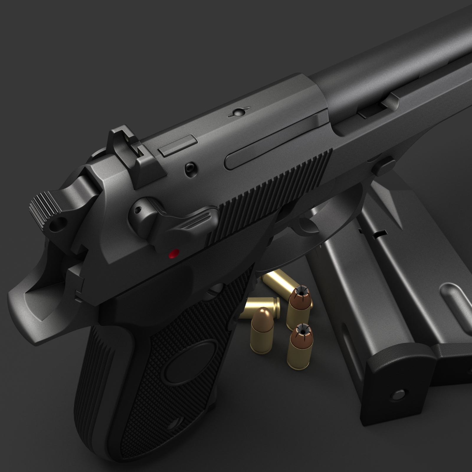 beretta pistols 92fs 3d max