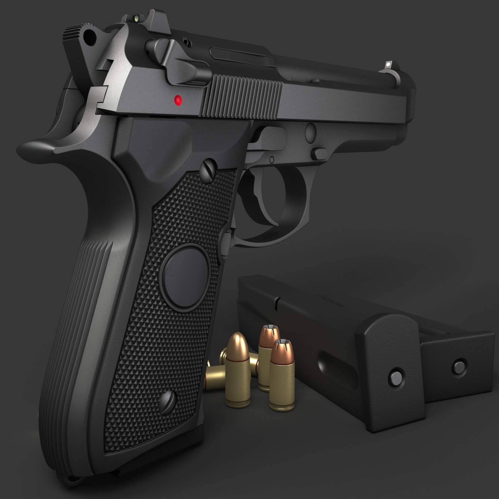 beretta pistols 92fs 3d max