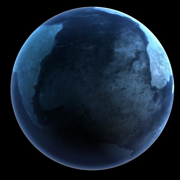 frozen planet earth c4d
