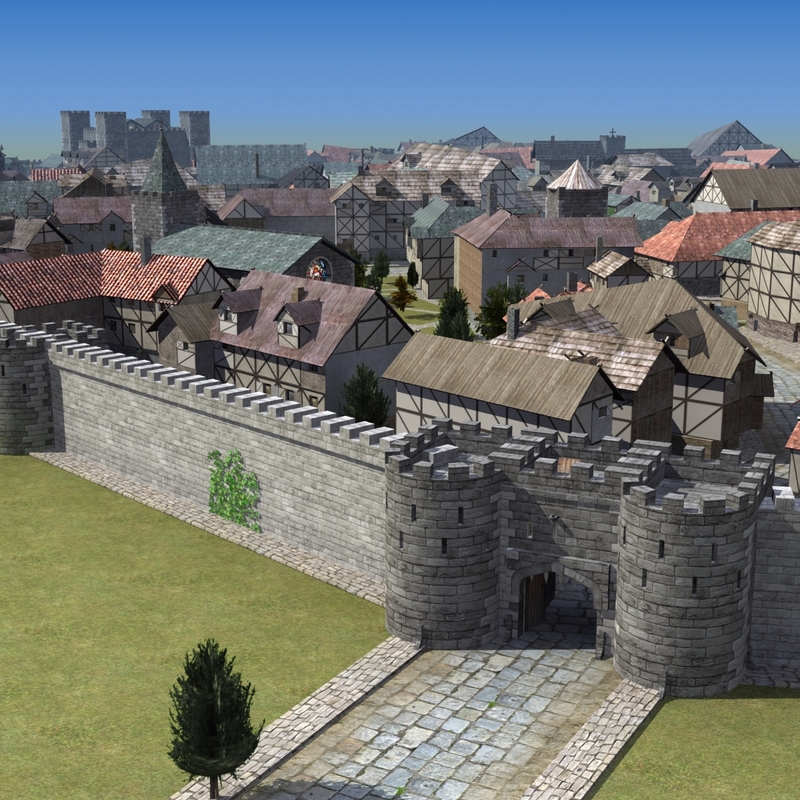 max medieval walled town