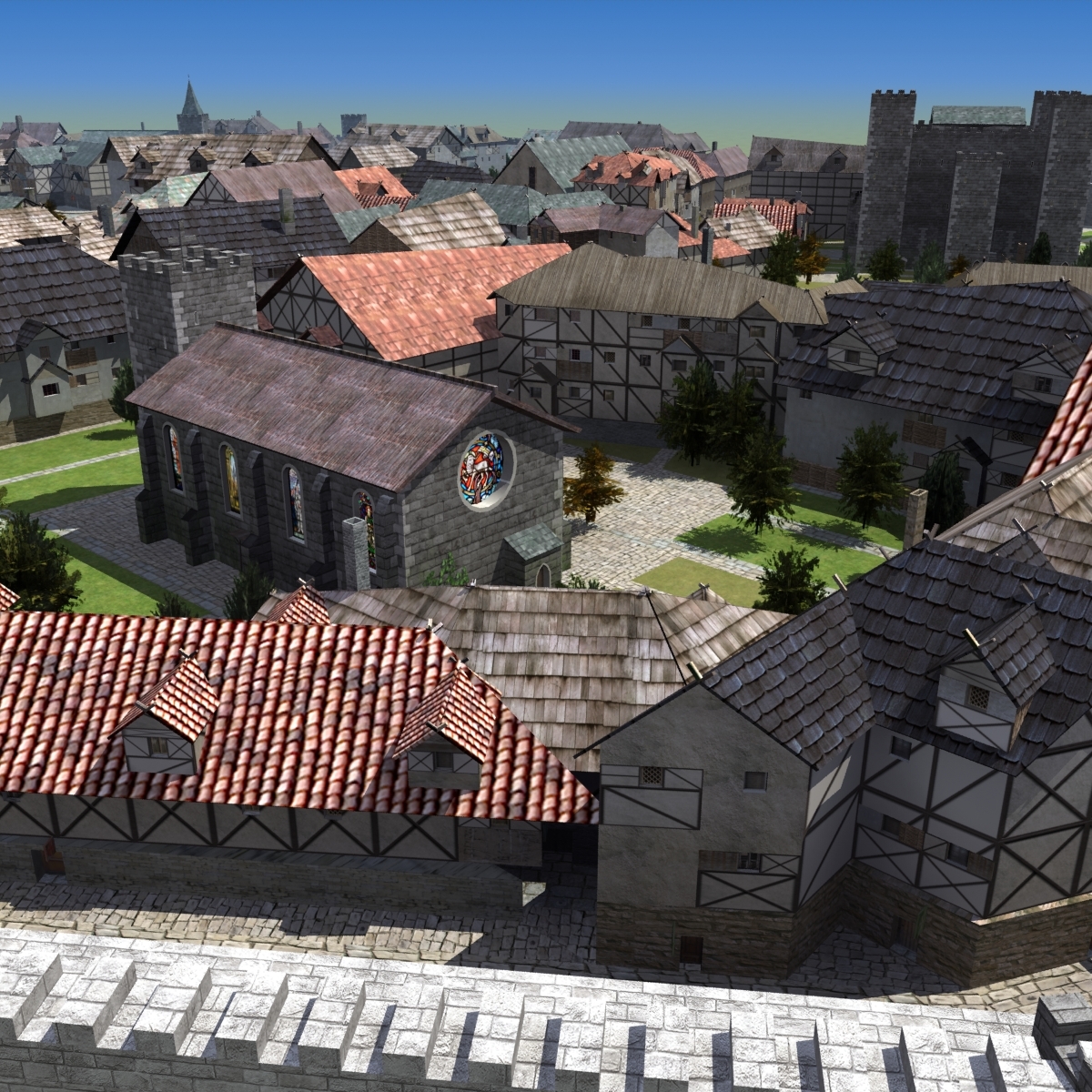 max medieval walled town