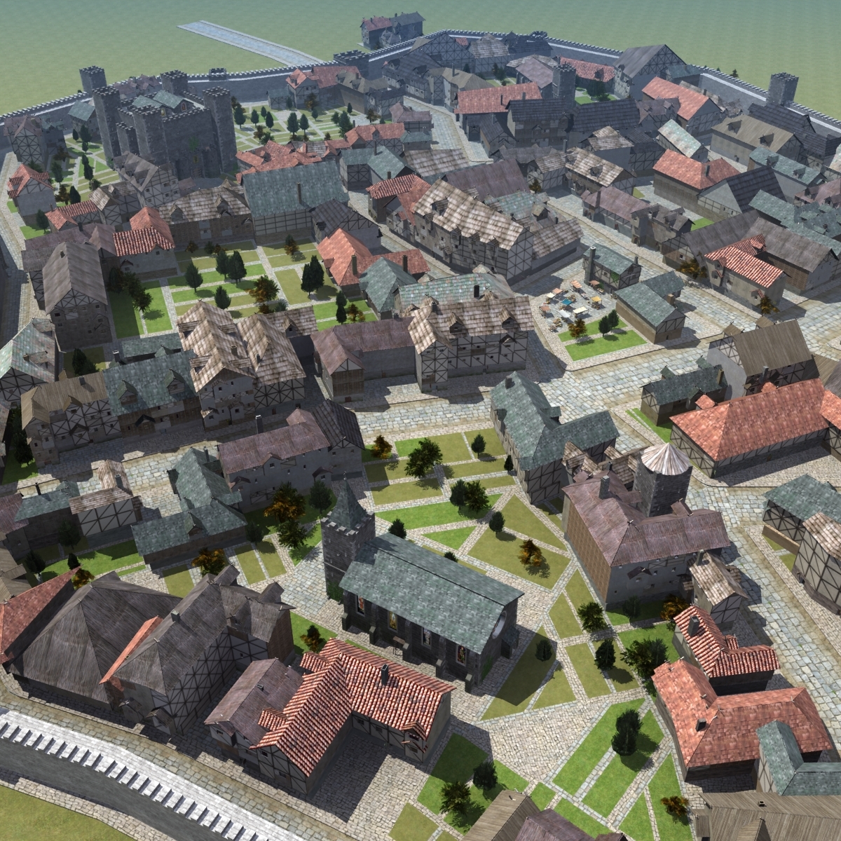 max medieval walled town